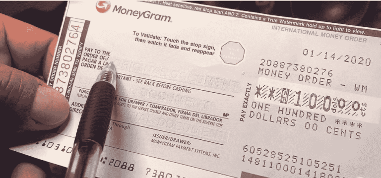 Cómo rellenar una Money Order